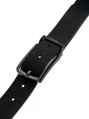 Boggi Milano Reversible Leather Belt - Black