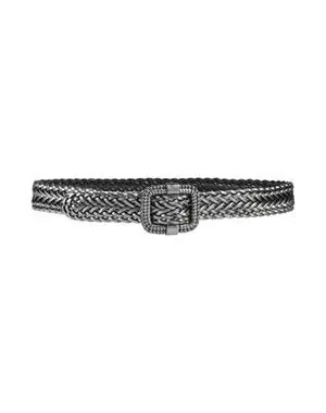 Ba&sh Leather Regular Belt - Gunmetal