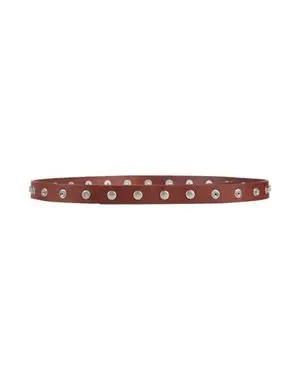 Rick Owens Belt Brick Size Bull Skin - Red