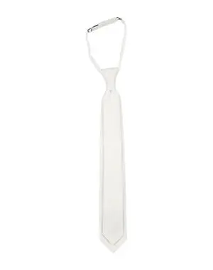 MANUEL RITZ Satin Necktie White