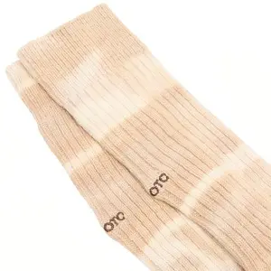 ROTOTO Tie Dye Ribbed Crew Sock