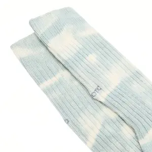 ROTOTO Tie-dyed Ribbed Crew Socks