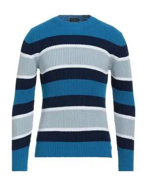 ZANONE Sweater Azure Size Cotton - Blue