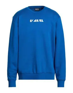 DIESEL Sweatshirt Size Cotton, Elastane - Blue