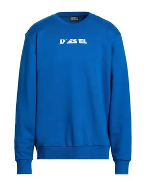 DIESEL® Cotton-elastane French Terry Sweatshirt - Blue