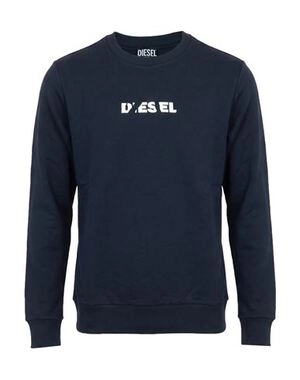 DIESEL® Cotton-elastane French Terry Sweatshirt - Navy
