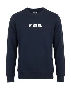 DIESEL® Cotton-elastane French Terry Sweatshirt - Navy