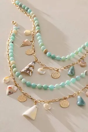 Free People Serendipity Semiprecious Stone Strand Necklace - Amazonite