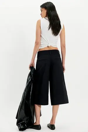 Free People Wide-leg Crop Trousers