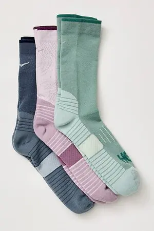 HOKA® Run Crew Sock 3-pack - Rosemary/faded Navy/lavender