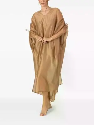 PARAMIDONNA Vall Beach Kaftan Dress - Brown