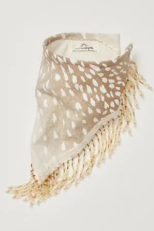 CURRIED MYRRH Althea Hair Scarf - Ivory