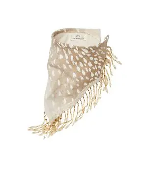 CURRIED MYRRH Althea Headscarf - Ivory