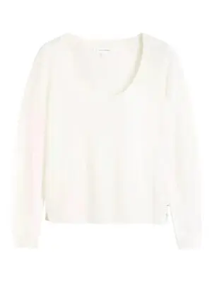 Chinti & Parker Scoop-neck Long-sleeve Sweater