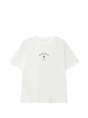 MAISON MARGIELA Logo-print T-shirt - Neutrals