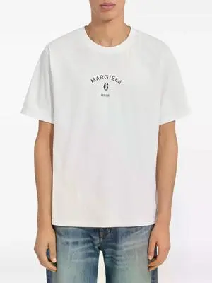 MAISON MARGIELA Logo-print T-shirt - Neutrals