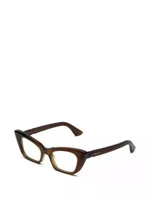 Marni X Retrosuperfuture Nezia Cat-eye Frame Glasses - Brown