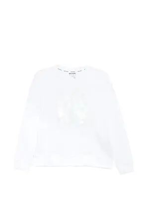 Dkny Sequin-embellished Sweatshirt - White