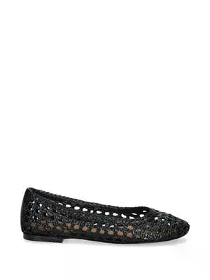 BILLI BI Woven Ballet Flats - Black