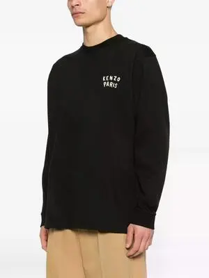 Kenzo Logo-embroidered Long-sleeve Top