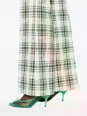 IMROSKA Plaid Straight-leg Trousers