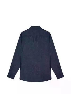 Emporio Armani Lyocell-blend Chambray Shirt