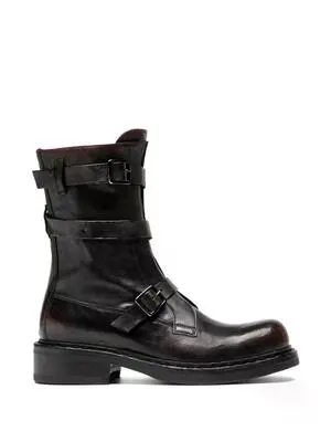 Officine Creative Dakota 004 Biker Boots - Black