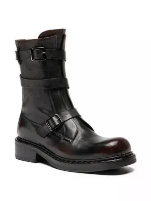 Officine Creative Dakota 004 Biker Boots - Black