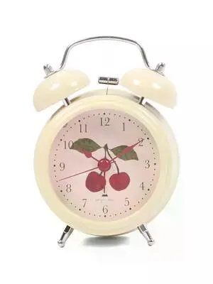 KONGES SLØJD Cherry-print Alarm Clock - Neutrals