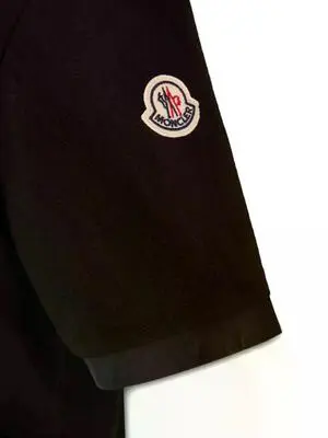 Moncler Logo-stitched Short-sleeve Polo Shirt