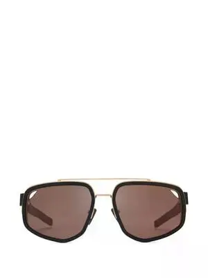 Dita Geometric Sunglasses - Black