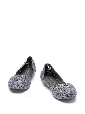 Melissa Glitter Ballet Flats - Grey