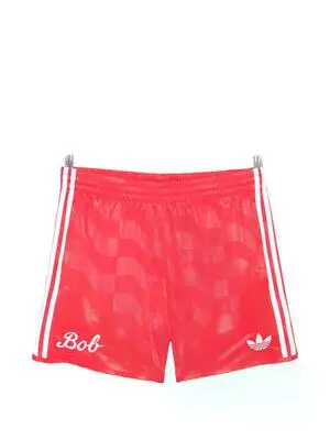 Adidas Stripe Track Shorts - Red