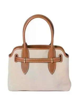 Miu Miu Aventure Canvas And Leather Bag