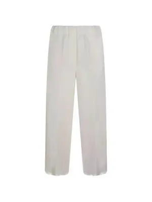 Antonelli Firenze Elasticated Frayed Trousers - Neutrals