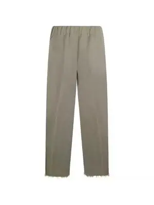 Antonelli Firenze Elasticated Frayed Trousers - Green
