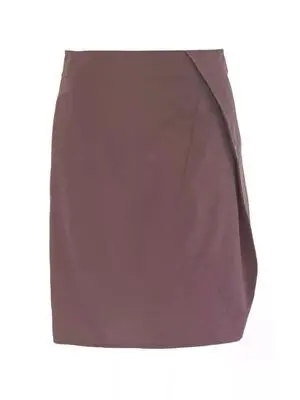 Marni Wrap Mini Skirt - Brown