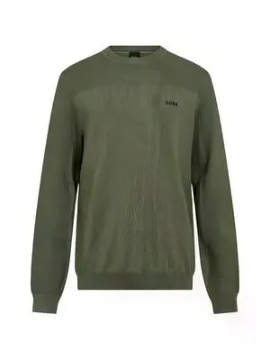 BOSS Textured Crew-neck Sweatshirt
