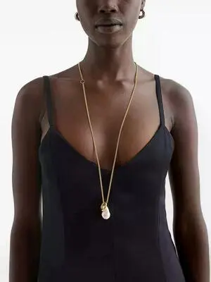 JIL SANDER Irregular Shape Pearl Necklace