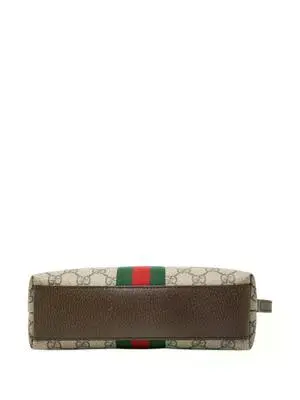 Gucci Gg Supreme Ophidia Dome Crossbody Bag - Brown