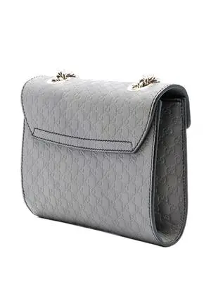 Gucci Mini Micro Guccissima Emily Crossbody Bag - Grey