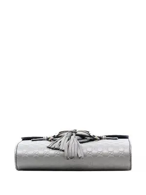 Gucci Mini Micro Guccissima Emily Crossbody Bag - Grey