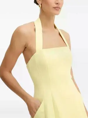 Bardot Nevelle Hourglass Halterneck Dress - Yellow
