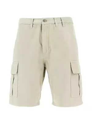 FORET Button-fastening Cargo Shorts - Neutrals