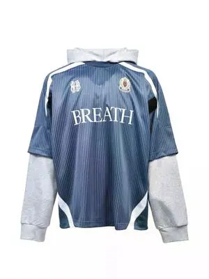 BREATH Layered Hoodie - Blue
