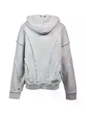 BREATH Frayed Zip-up Hoodie