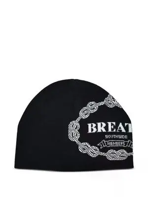 BREATH Logo Beanie Hat - Black