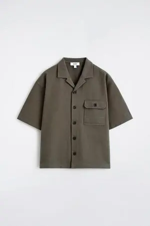 Cos Cotton Utility Shirt - Brown