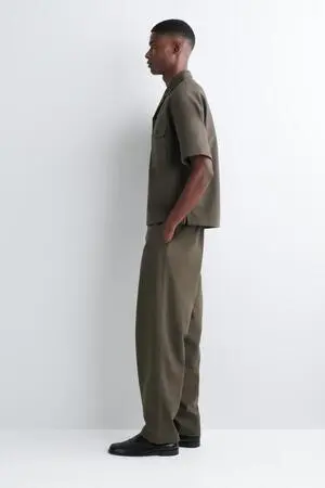 Cos Cotton Utility Shirt - Brown
