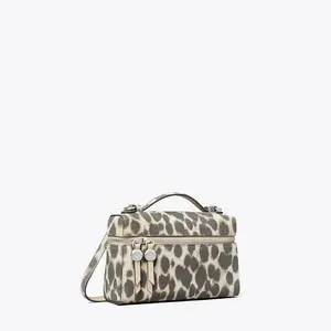 Tory Burch Slim Romy Top Handle Bag - Cheetah